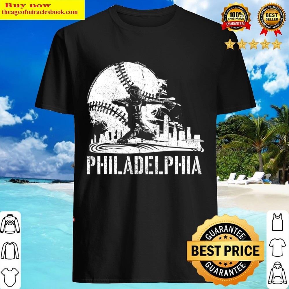 Philadelphia Baseball Philly Downtown Skyline Shirt