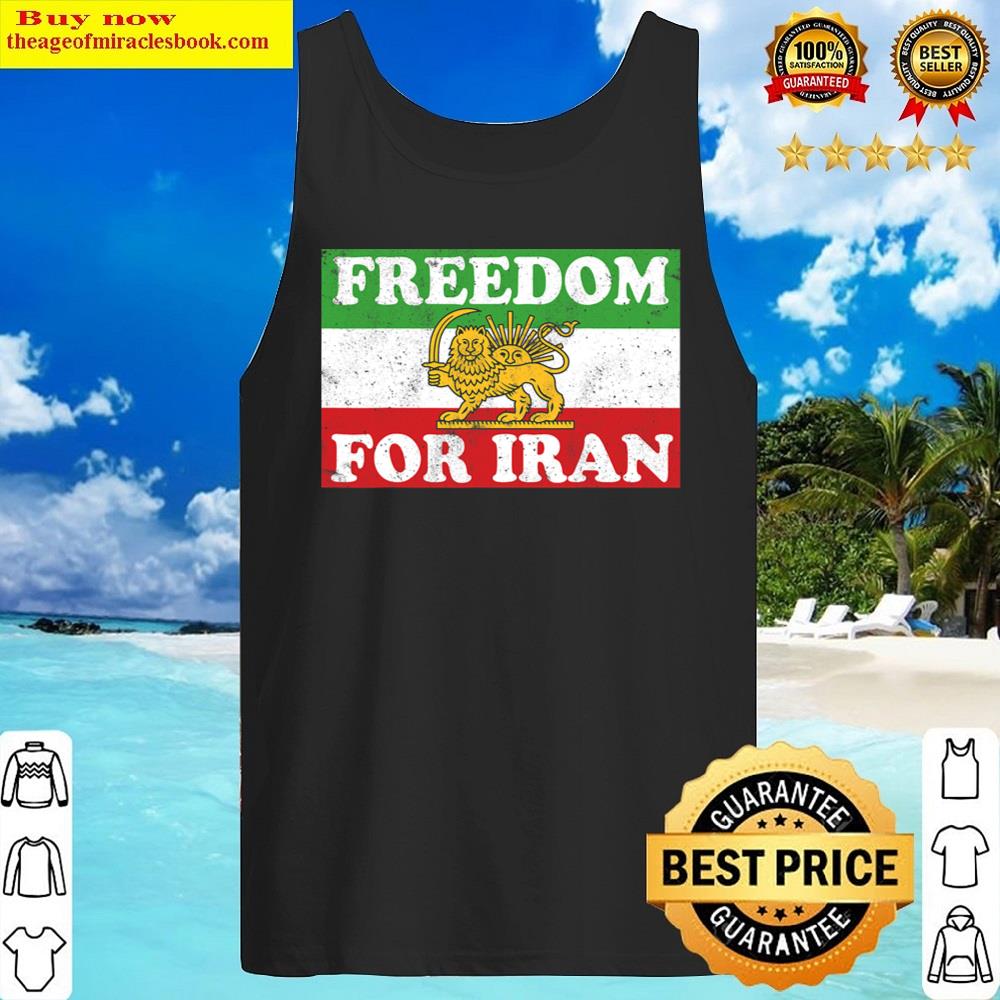 Iranian Lion Flag Freedom For Iran Support Of Iran Shirt