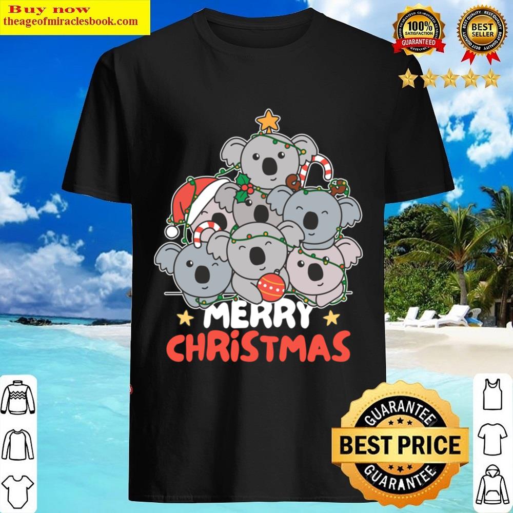 Koala Christmas Tree Merry Christmas Essential Shirt