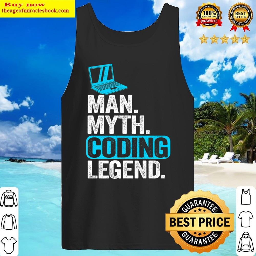 Man Myth Coding Legend Coder Dad Geek Computer Programmer Shirt