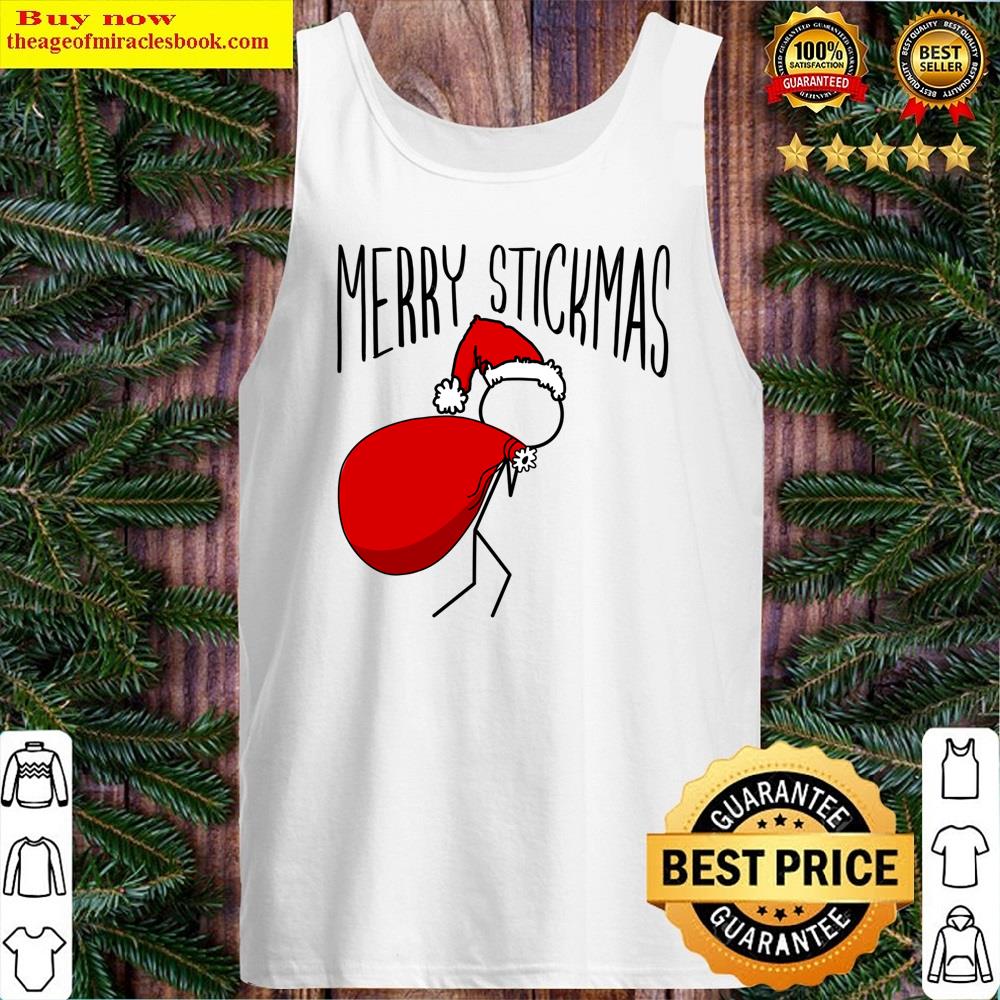 Merry Stickmas Santa Stickman Christmas Bag Of Toys! Shirt