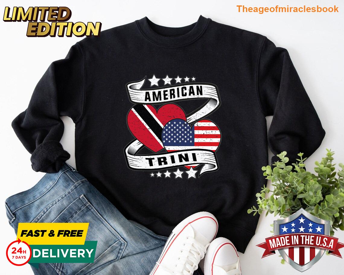 Majestic Trinidad American Flag Trini Half Trinidad And Half American ...