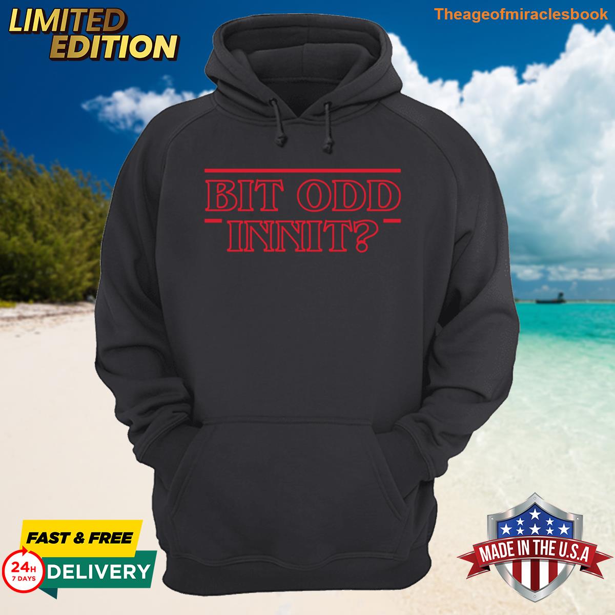 Bit Odd Innit Funny Parody Design T-shirt