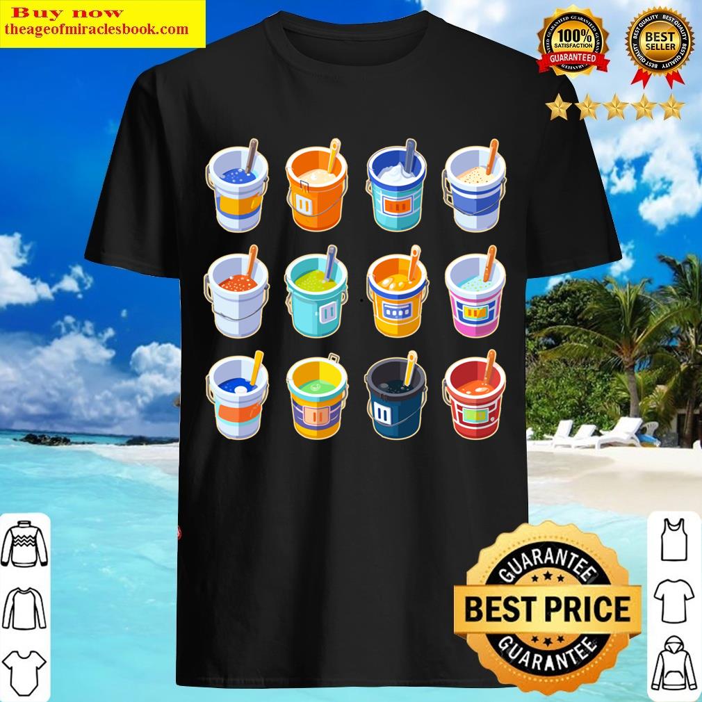 Phuket Bucket Cartoon Cute Isometric Buckets Filled With Random T-shirt