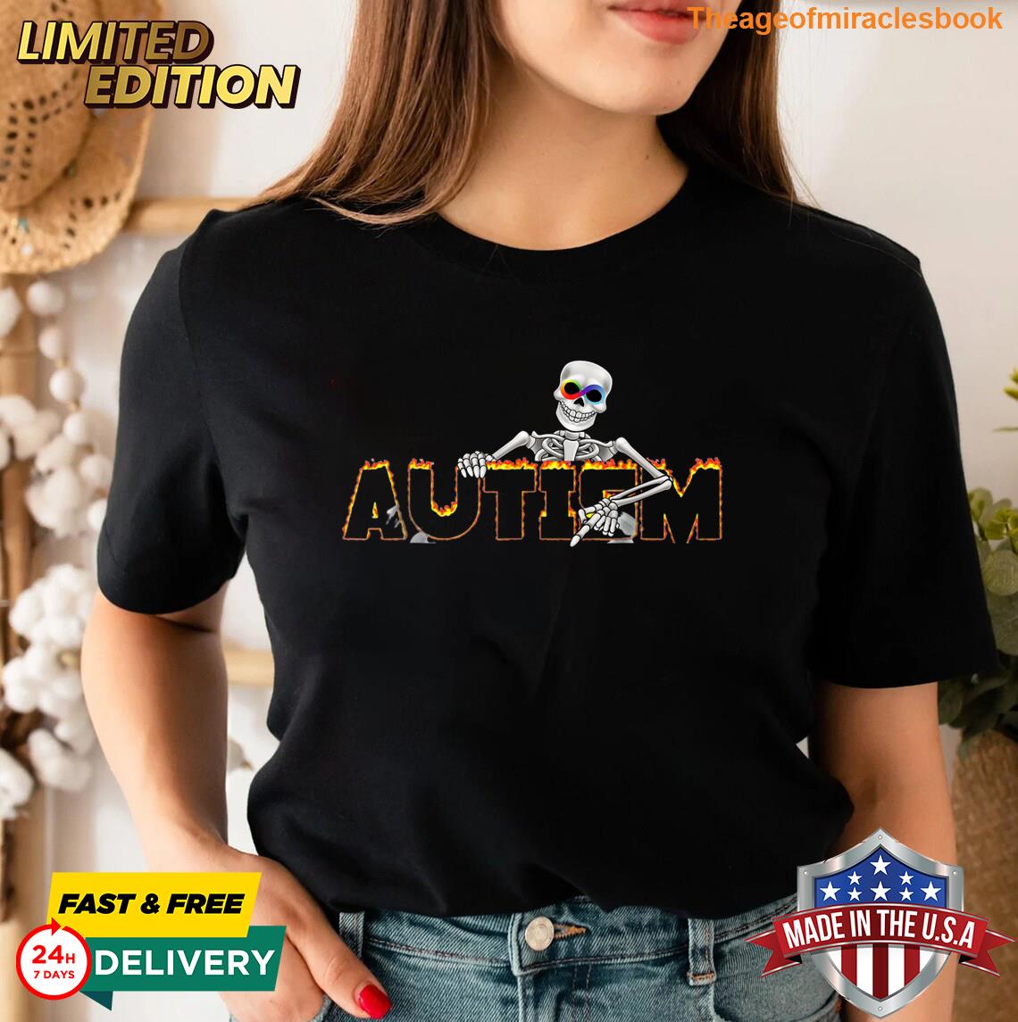 Autism Skeleton Meme T-shirt
