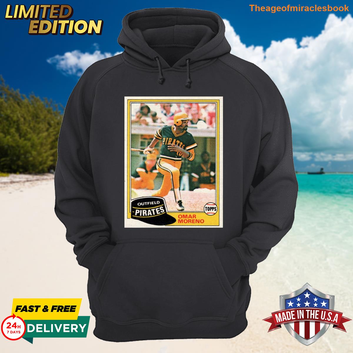 Omar Moreno 1981 Topps T-shirt