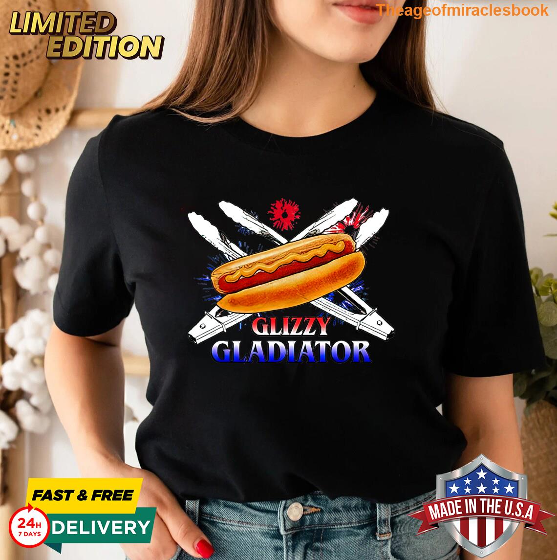 Glizzy Gladiator Funny For Men T-shirt