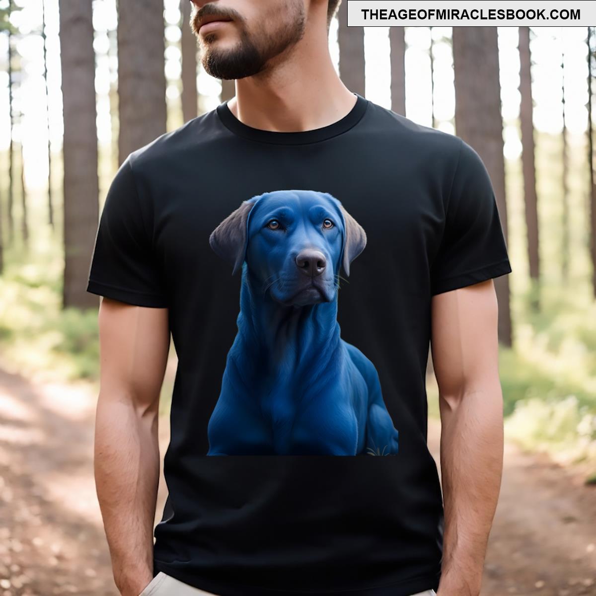 Cute Blue Dog T-shirt