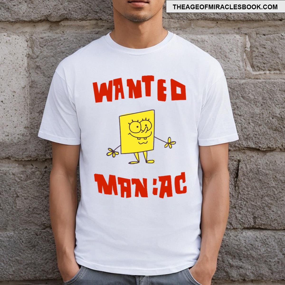 Spongebob Squarepants Wanted Maniac T-shirt
