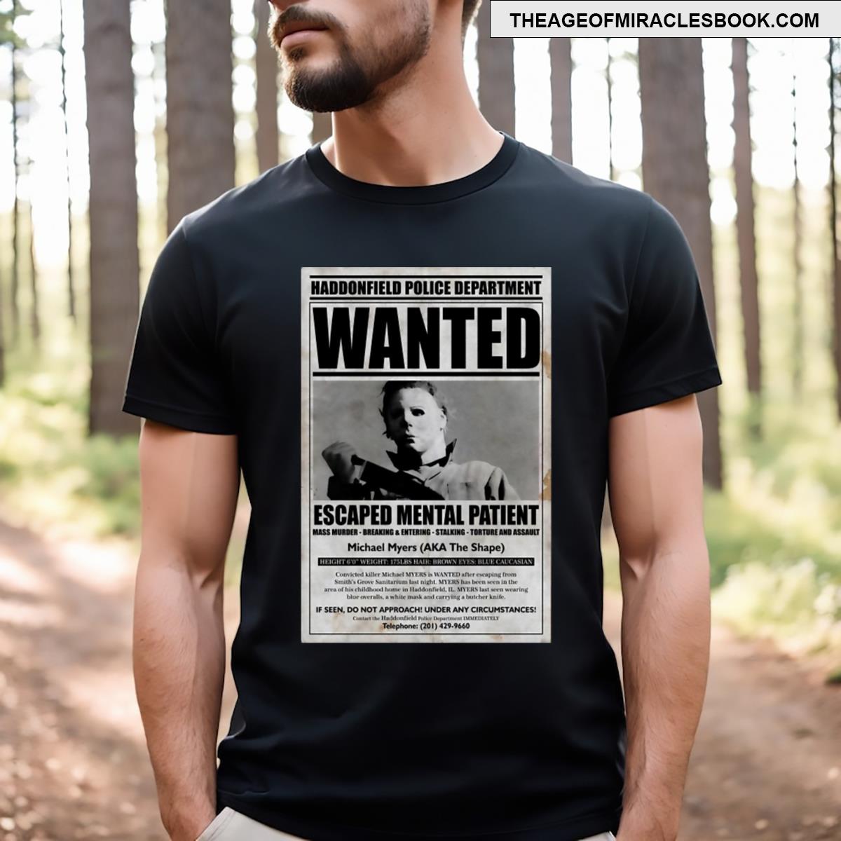 Michael Myers Wanted T-shirt