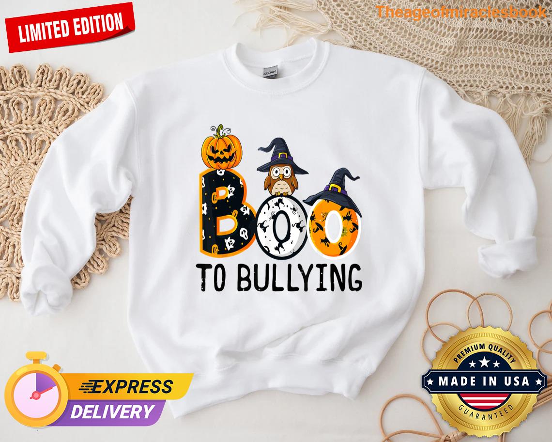 Boo To Bullying Orange Unity Day Anti Bullying Halloween T-shirt