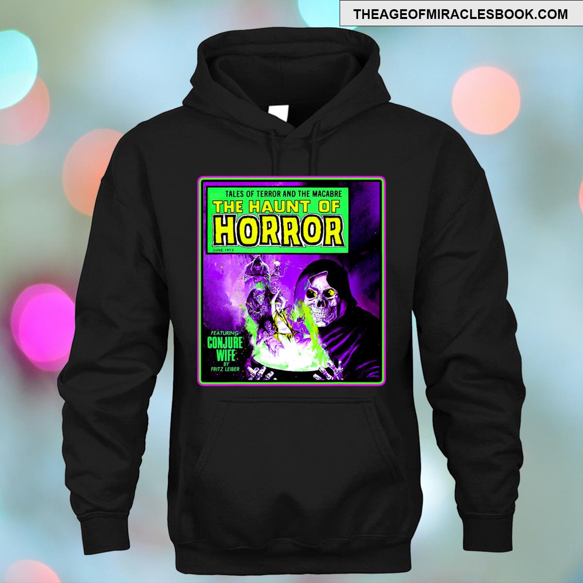 Halloween Horror Spooky Cartoon Magazine Cover Effect T-shirt