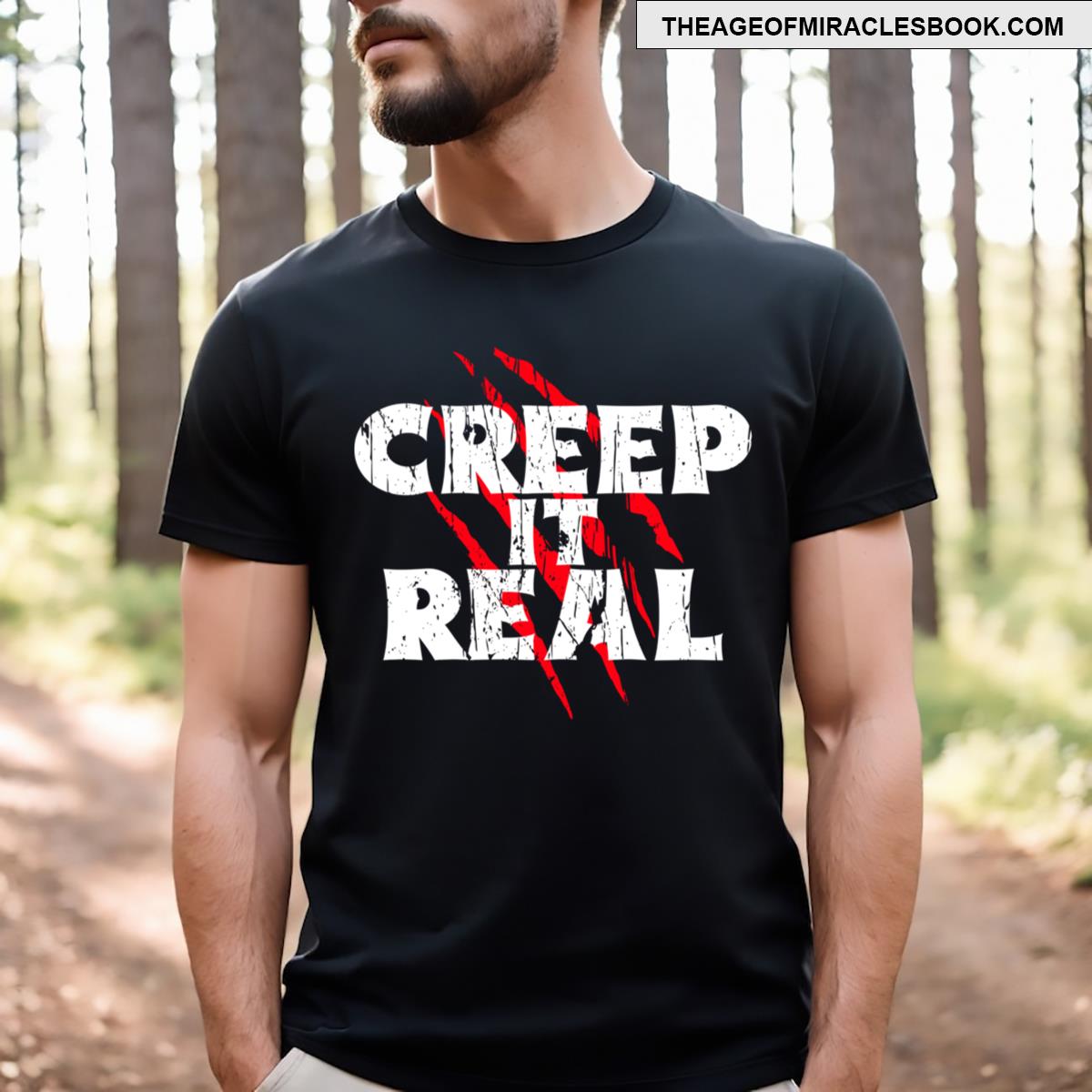 Funny Horror Design Creep It Real T-shirt
