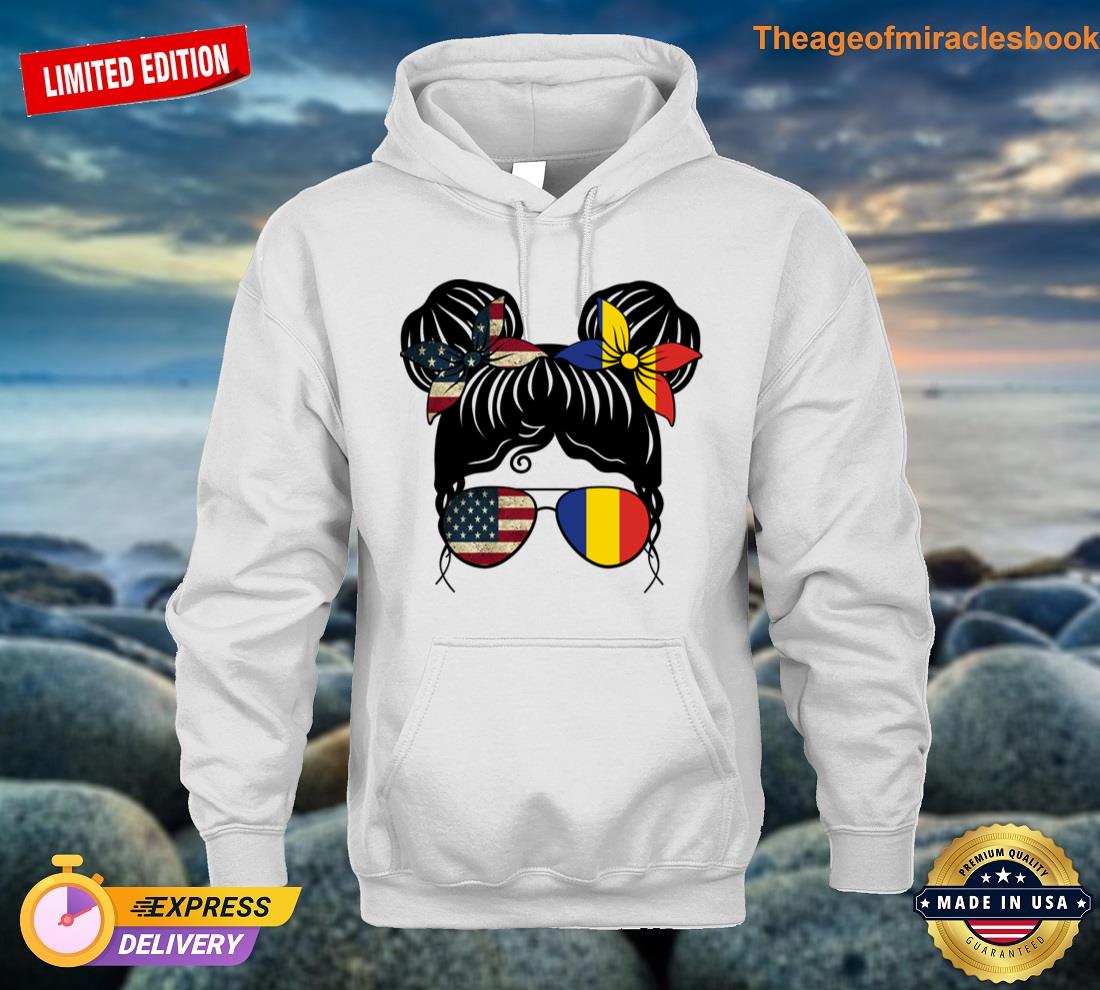 Half American Half Romanian Girl Usa Romania Flag Kids Essential T-shirt