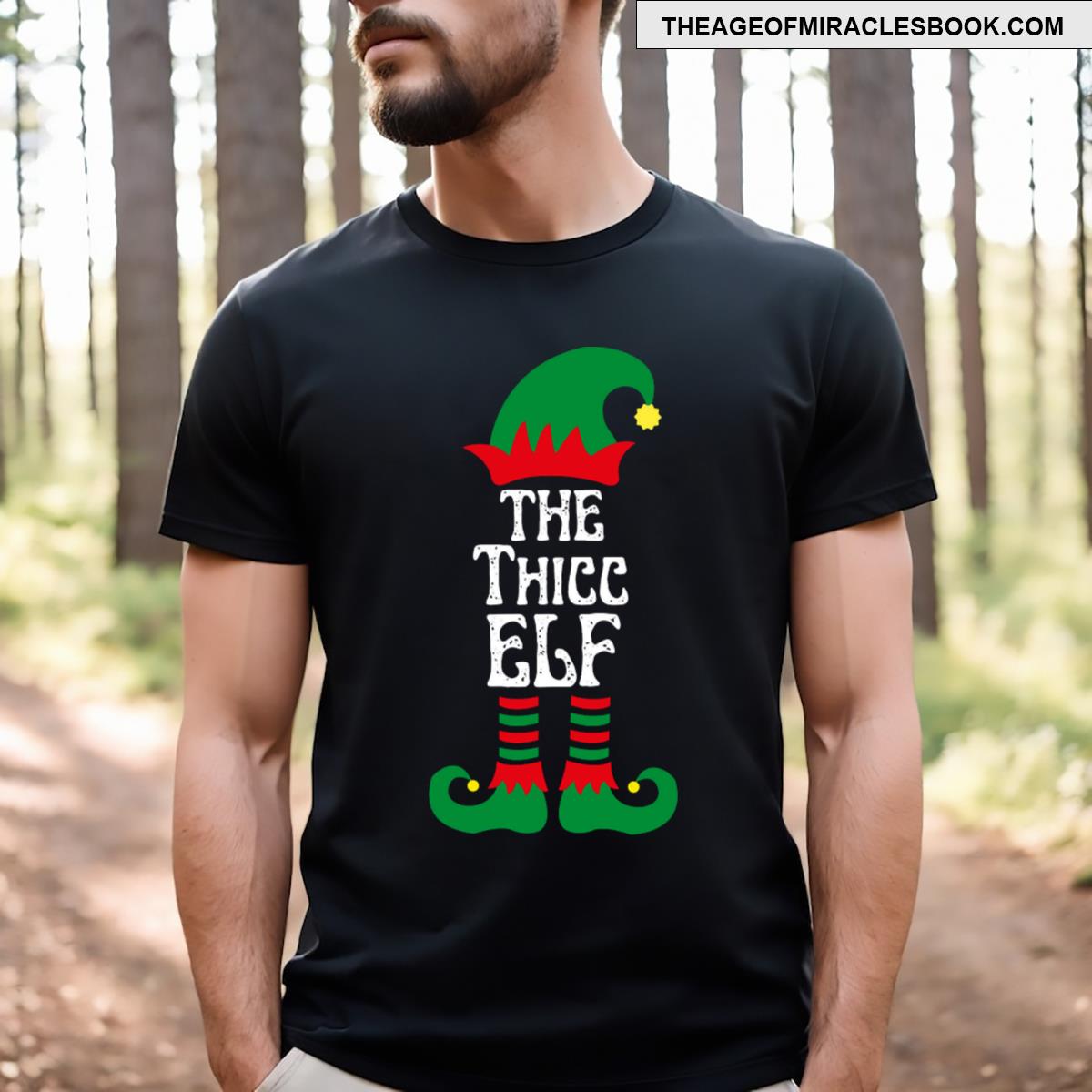 Thicc Elf Family Christmas Elf Costume T-shirt
