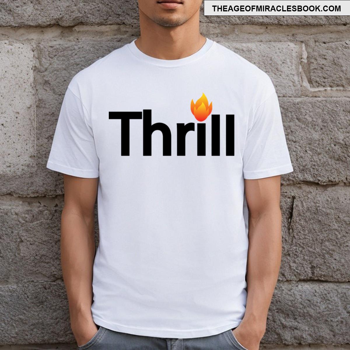 Thrill Typographic Logo Design T-shirt