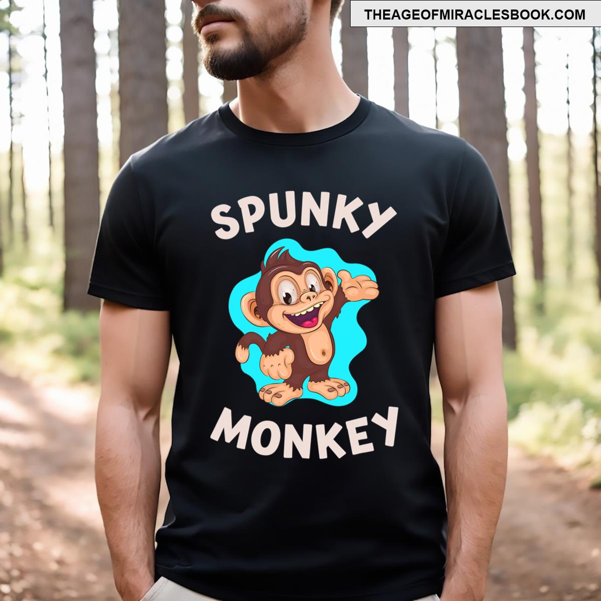 Spunky Monkey Cute Little Children\'s T-shirt