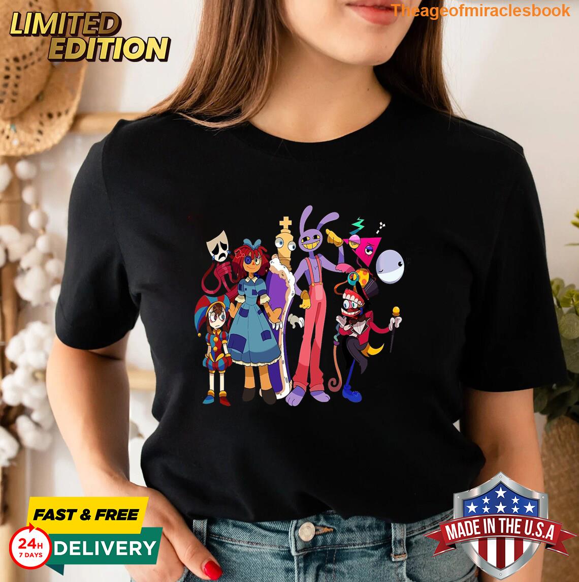 Digital Circus Pomni Funny Ragatha Jax Kinger Digitalcircus T-shirt