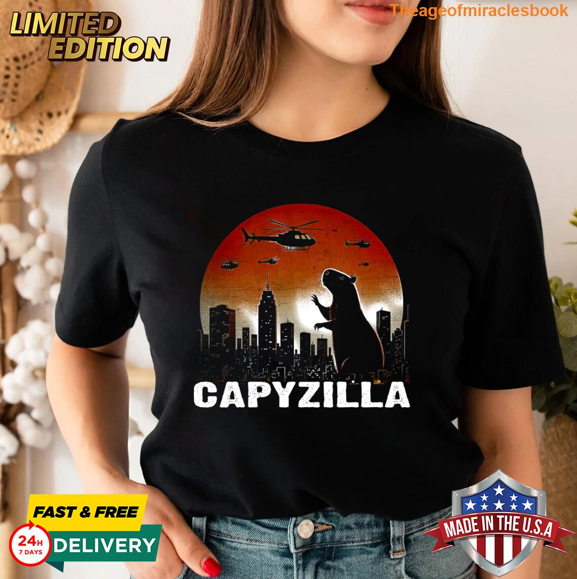 Capyzilla Bliss Cute And Cuddly Tee Celebrating The World\'s Largest ...