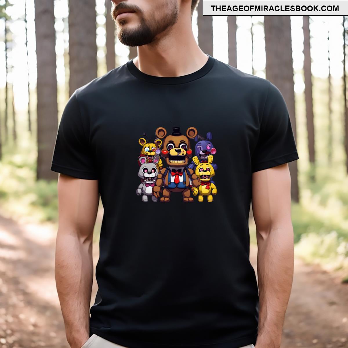 Five Nights At Freddy Cartoon T-shirt
