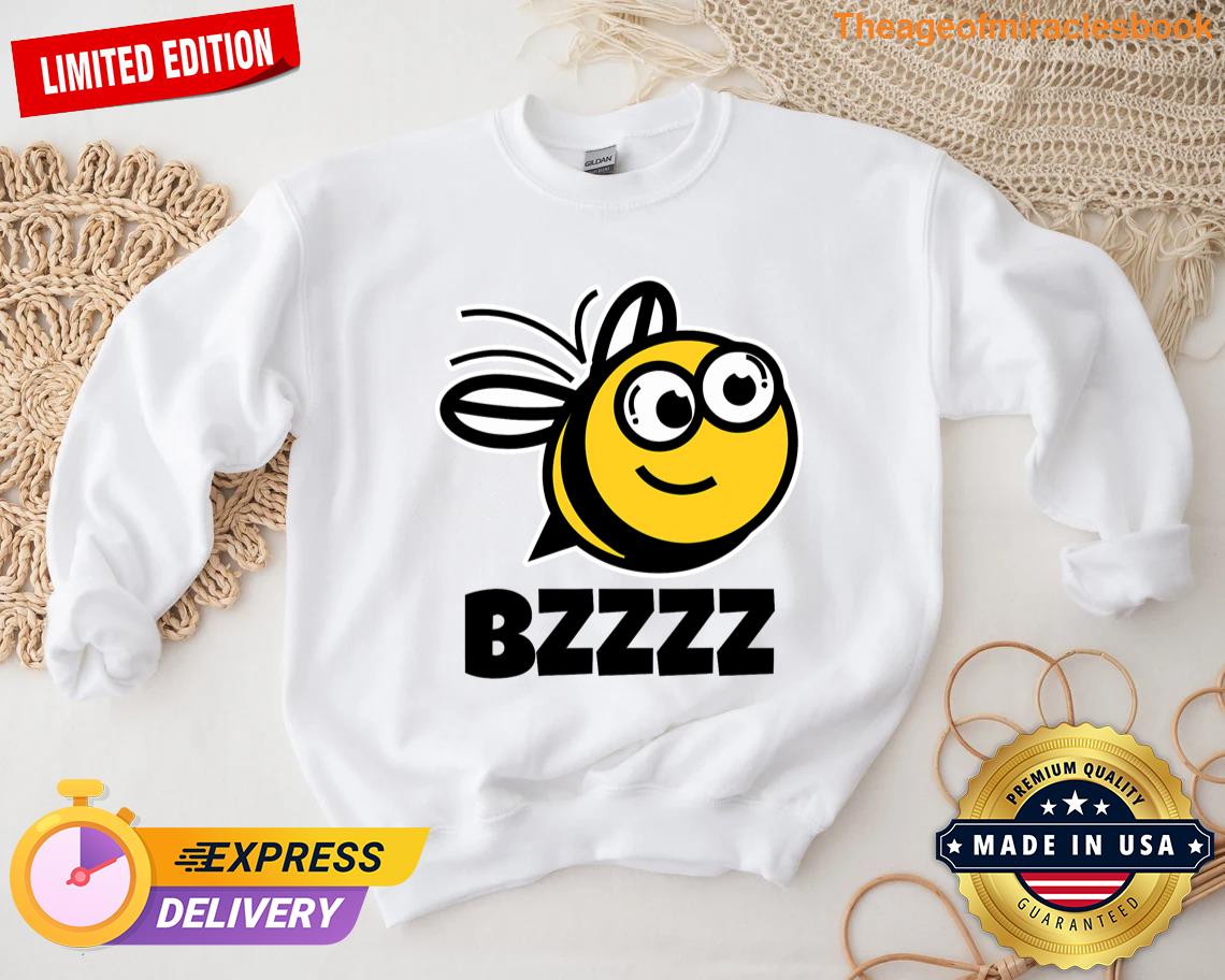 Bzzzz Cute Childrens Beess For Kids Cartoon Bee Face T-shirt