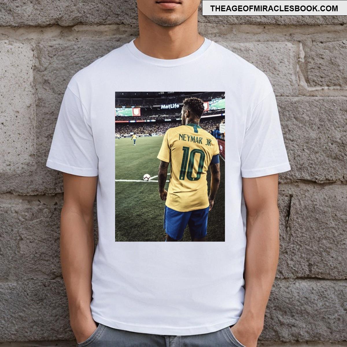 Iconic Neymar Jr Brazil International Portrait Poster T-shirt