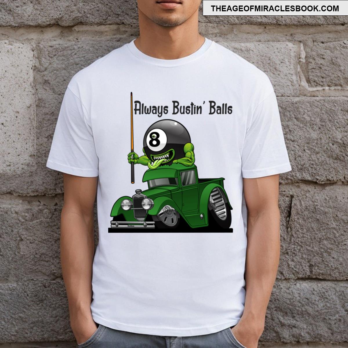 Digirods Billiards 8 Eight Ball Monster Bustin Balls 1930s Hot Rod ...