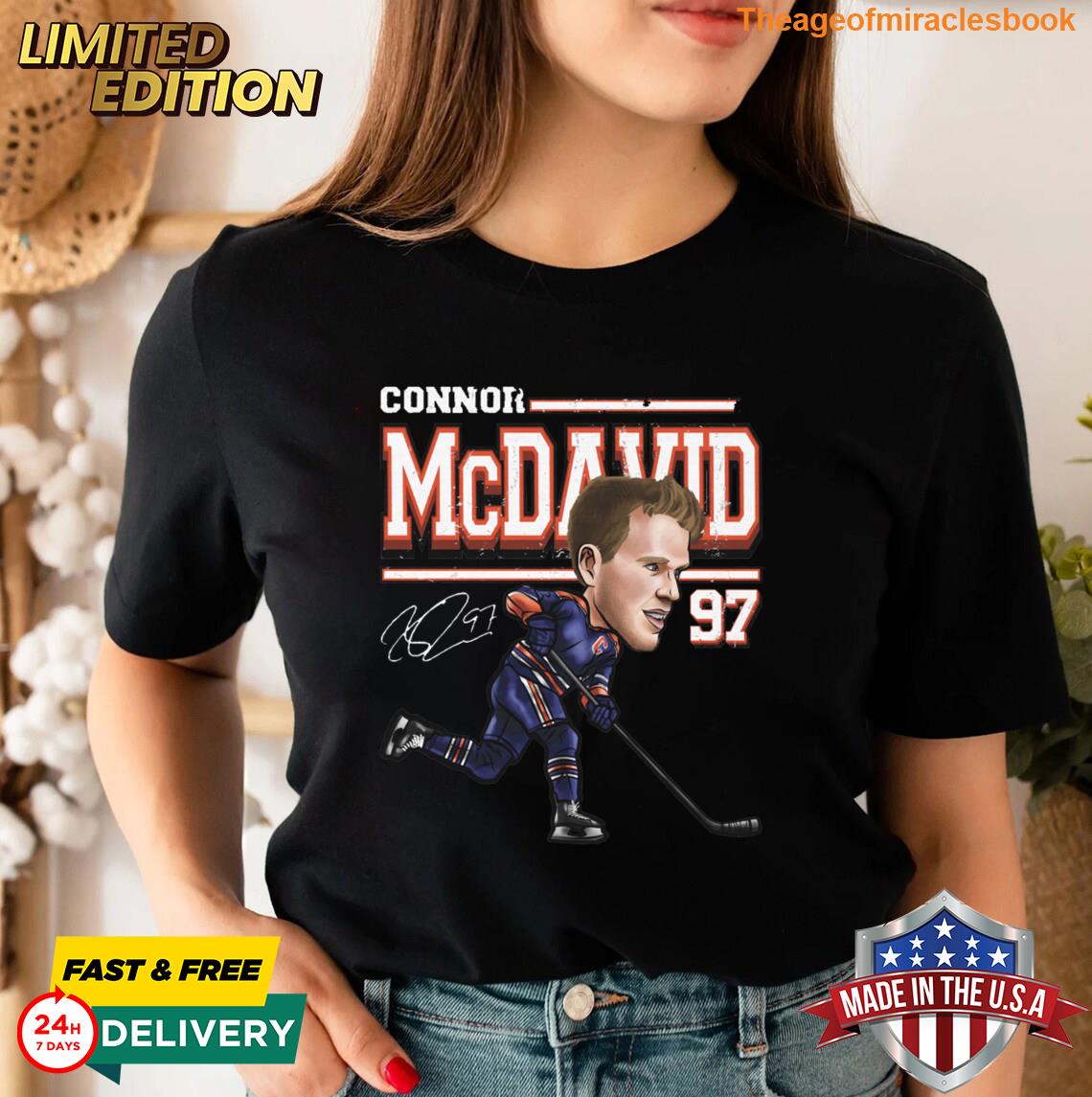 Connor Mcdavid Edmonton Cartoon T-shirt