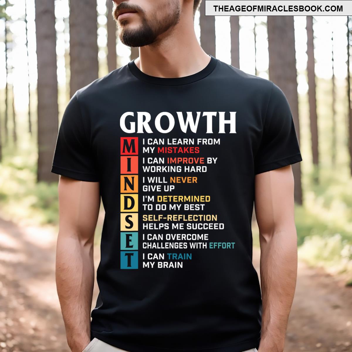 Growth Mindset Definition Motivational Quote Inspiration T-shirt