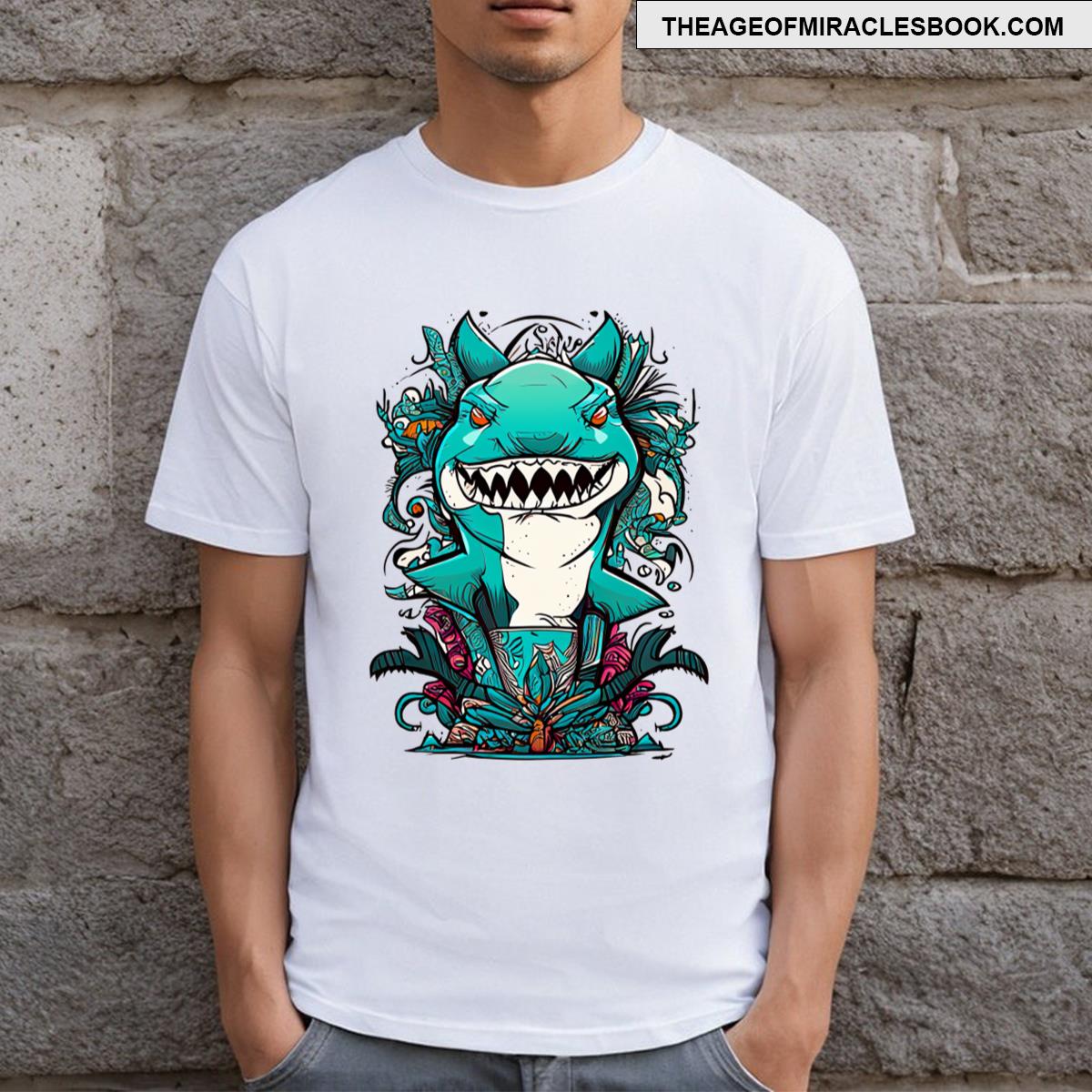 Shark In Mayan Style T-shirt
