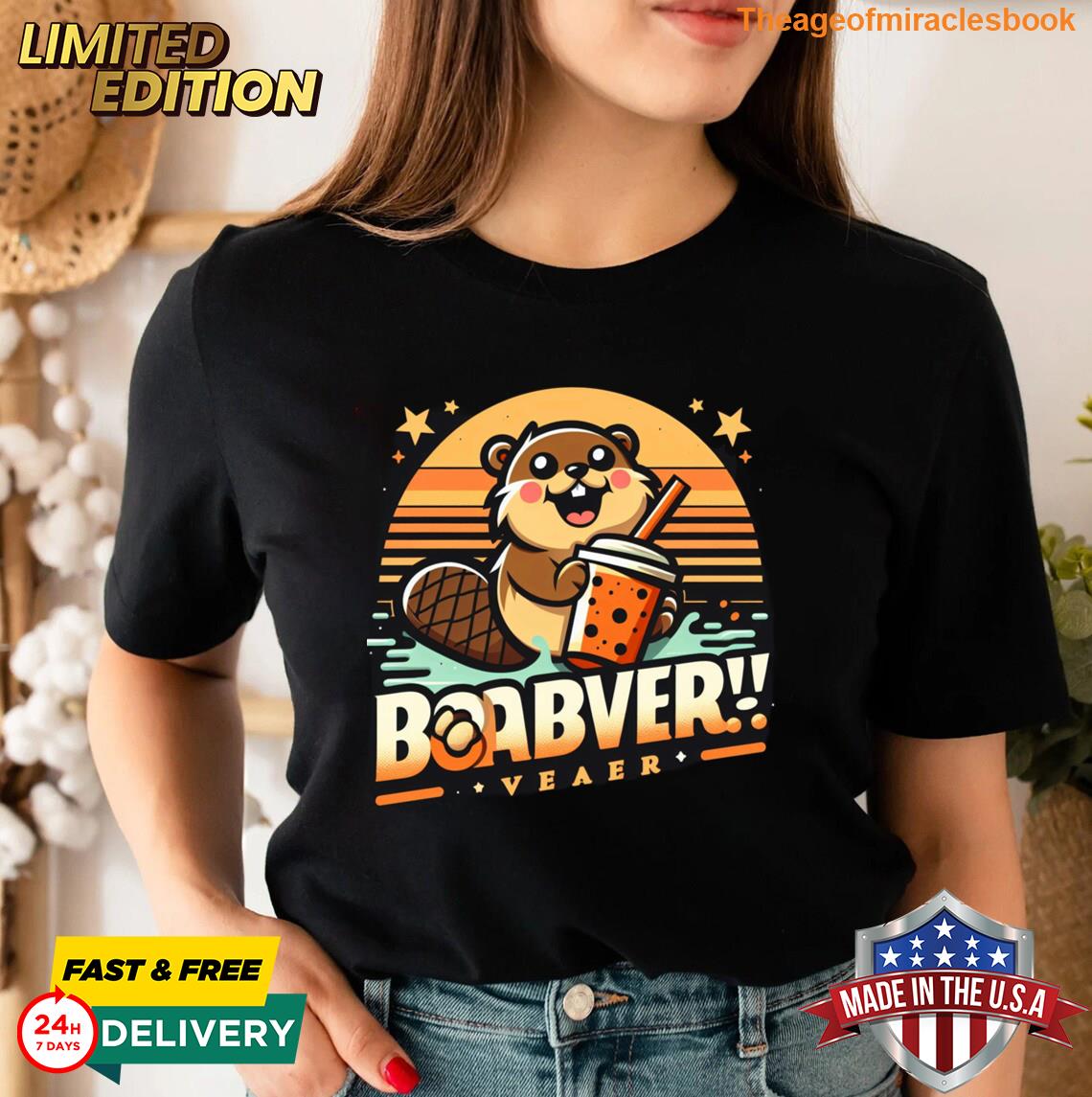 Boba Beaver! T-shirt