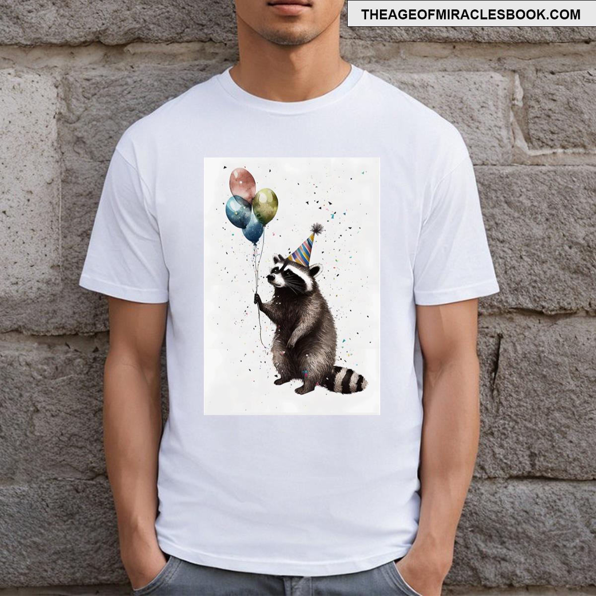 Rambunctious Raccoon Celebration Greeting Card A Party In The Woods! T ...