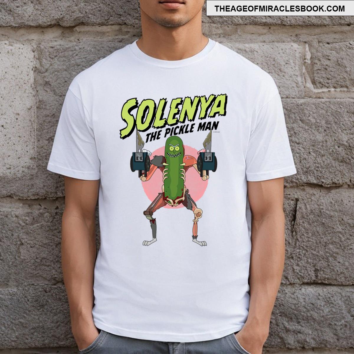 Rick And Morty Pickle Man Solenya Adult Cartoon Design T-shirt
