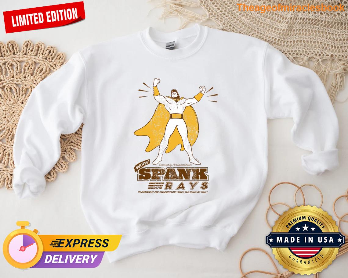 Space Ghost Vintage Spank Rays Distressed Superhero Pose T-shirt