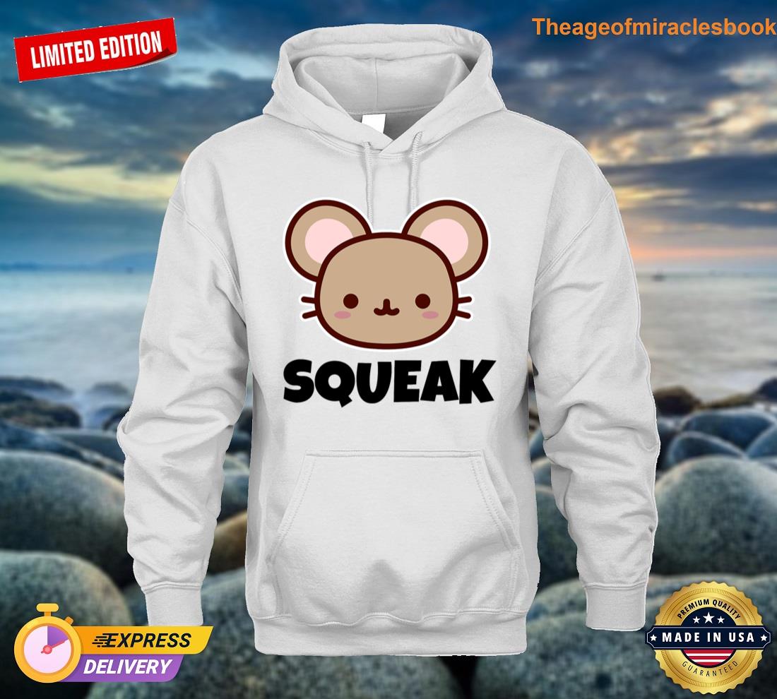 Squeak Cute Childrens Mice For Kids Cartoon Mouse Face T-shirt