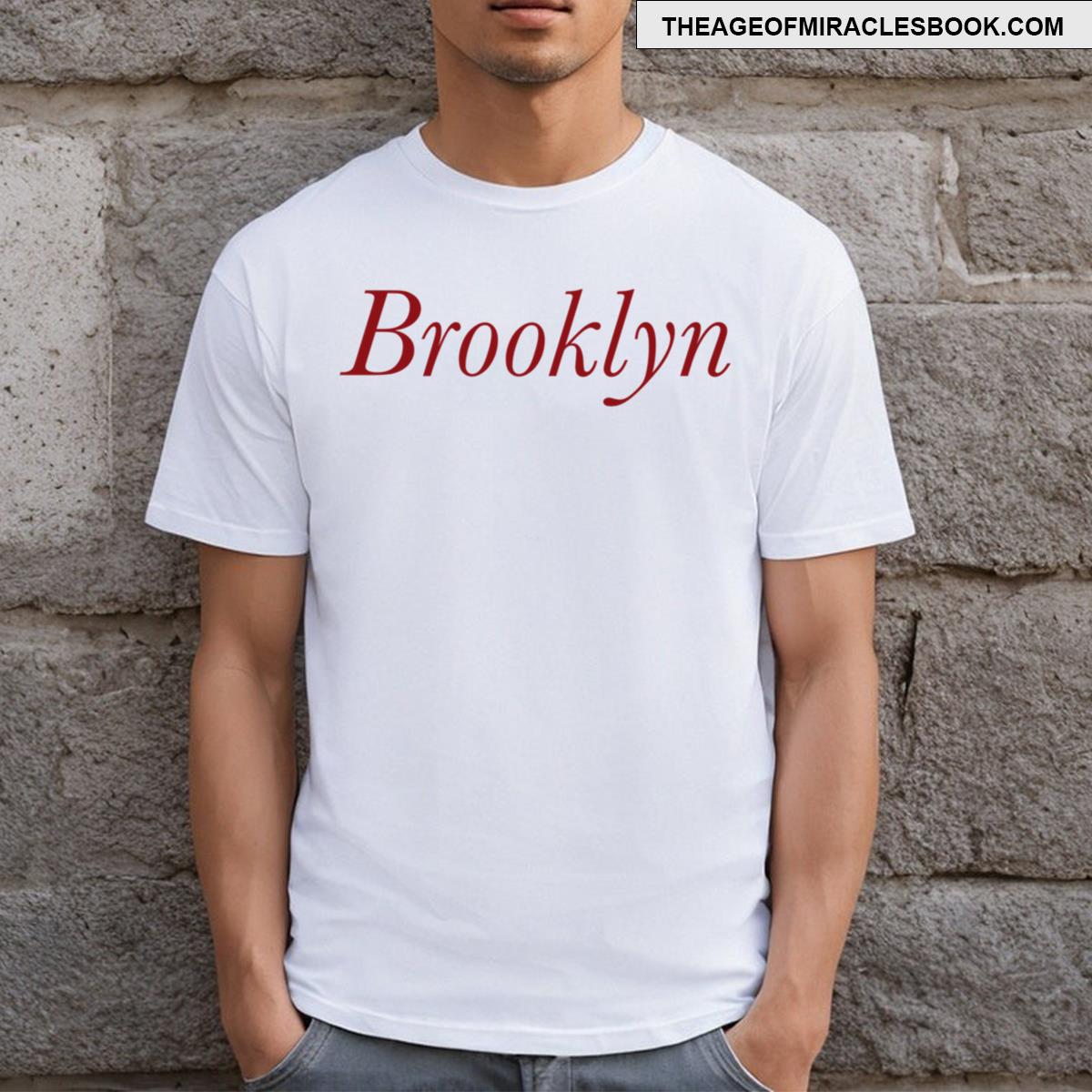 Brooklyn Red Script T-shirt