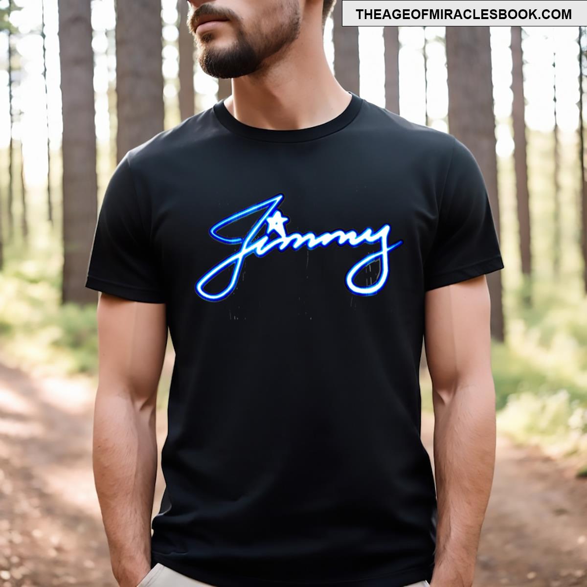 Jimmy In Neon Graffiti T-shirt