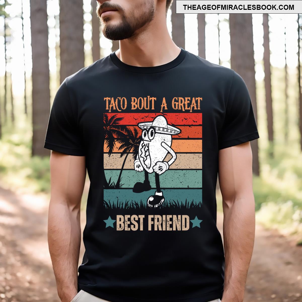 Taco Bout A Great Best Friend Taco Pun Funny Mexican Vintage Essential ...