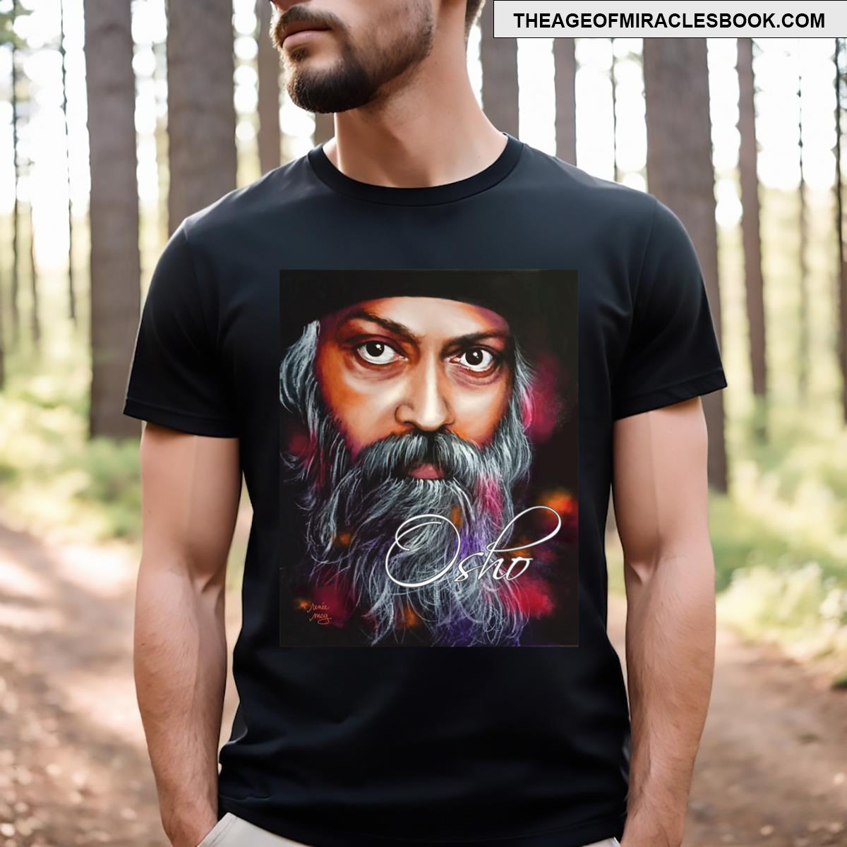 Osho Portrait From Painting T-shirt