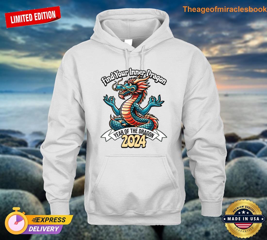 Find Your Inner Dragon Year Of The Dragon 2024 Meditation T-shirt
