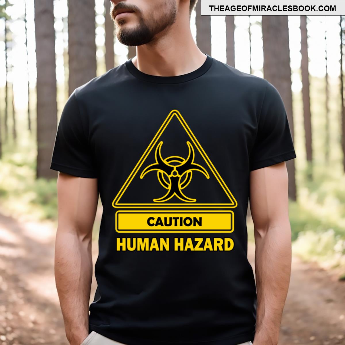 Caution ! Human Hazard Funny Essential T-shirt