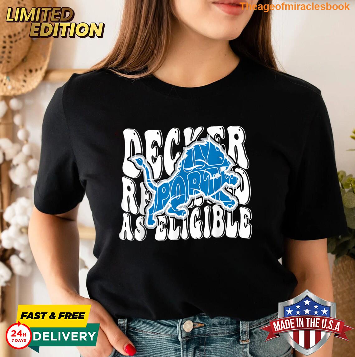 Funny Groovy Decker Reported As Eligible T-shirt