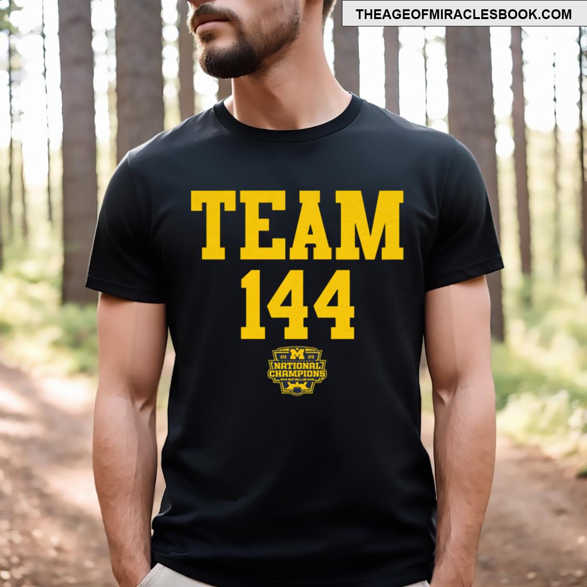 Michigan Football Team 144 National Champions T-shirt