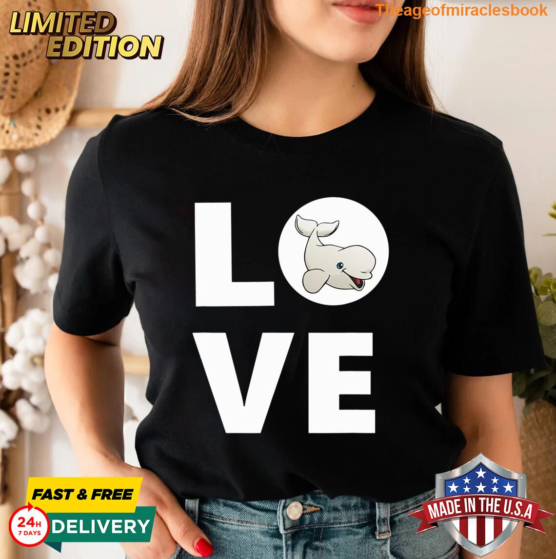 Save The Beluga Whale Tee Beluga Lover Gift I Love Belugas T-shirt