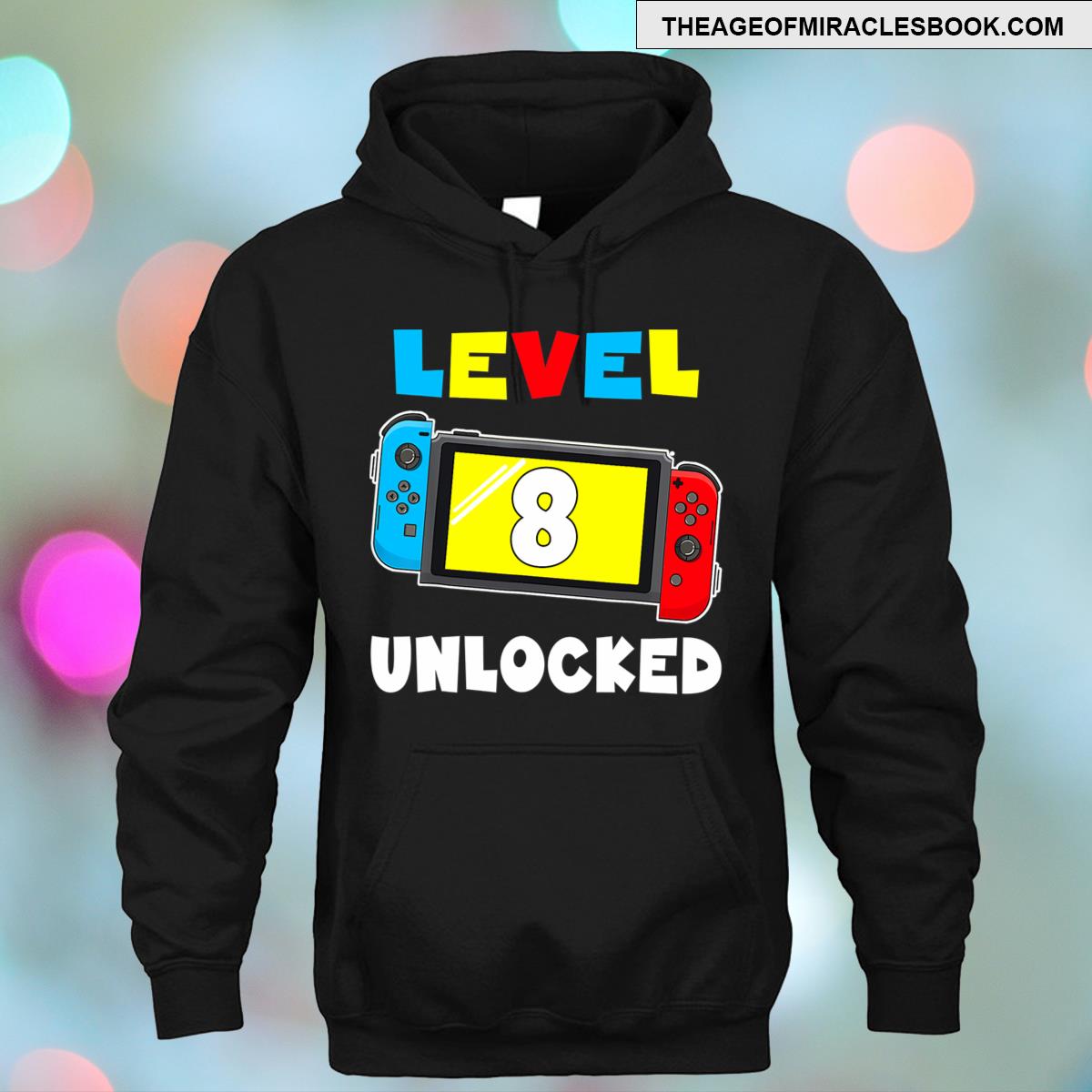 Level 8 Unlocked Gamer 8th Birthday Party Gift Boy T-shirt
