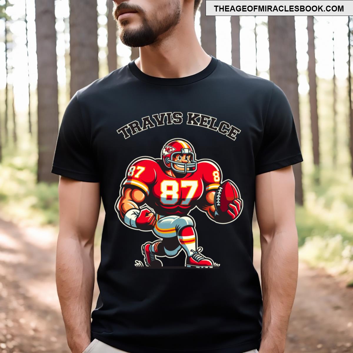 Cartoon Of Travis Kelce T-shirt