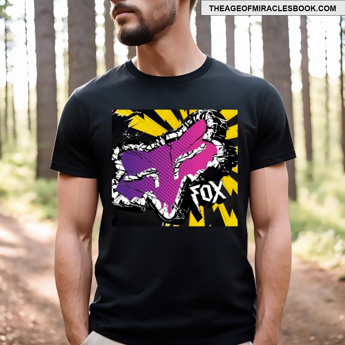 Retro Comic Racing Merch Braap Mixed Colors Yellow Pink Purple T-shirt