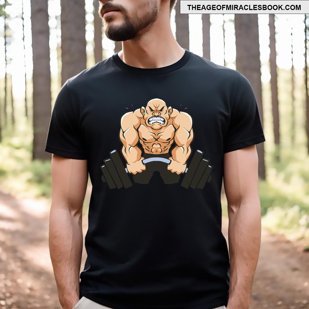 Bodybuilder Cartoon T-shirt