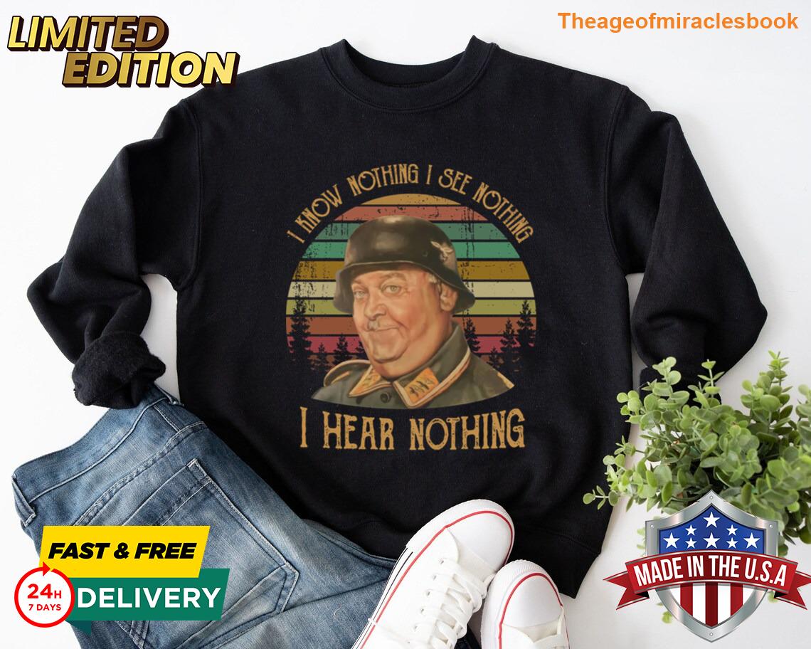 Sergeant Schultz I Know Nothing I See Nothing Vintages Movies Hogan\'s ...