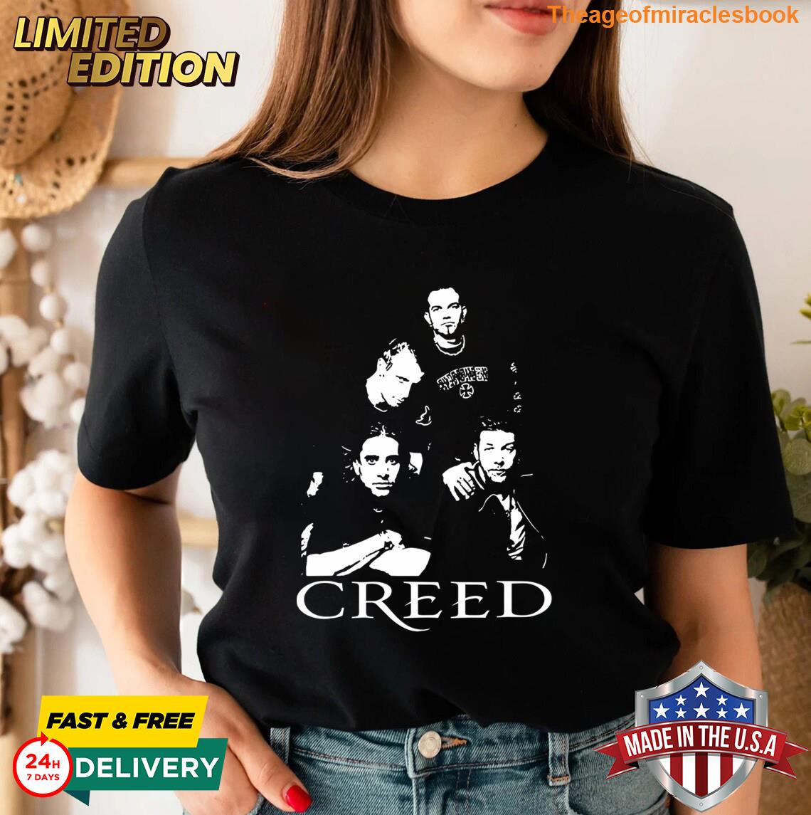 Creed Rock Music Poster T-shirt
